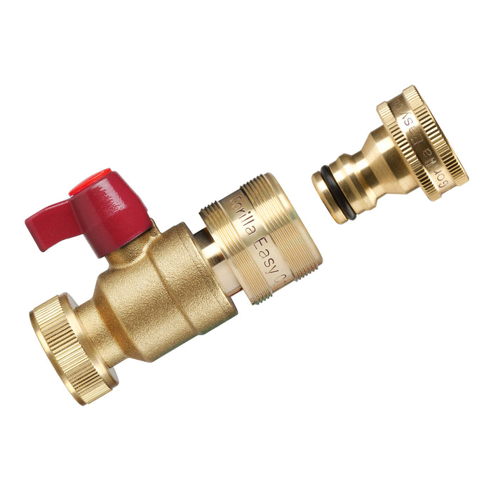Ball Valves with Integrated Quick Connect Fittings - Gorilla Easy Connect®