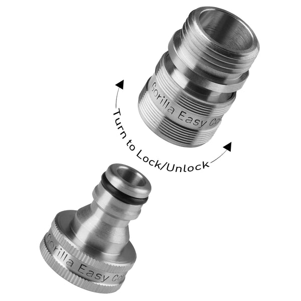 GORILLA EASY CONNECT® Type 304 Stainless Steel Quick Connect Set with ...